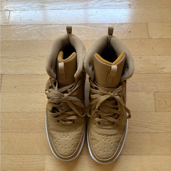 Nike | Shoes | Nike Mens Tan Hightop Sneakers | Poshmark